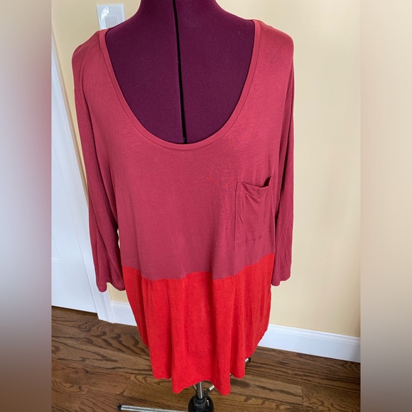 Boden | Tops | Boden Uk Colorblock Top Red Burgundy Wl72 Size 8 New ...